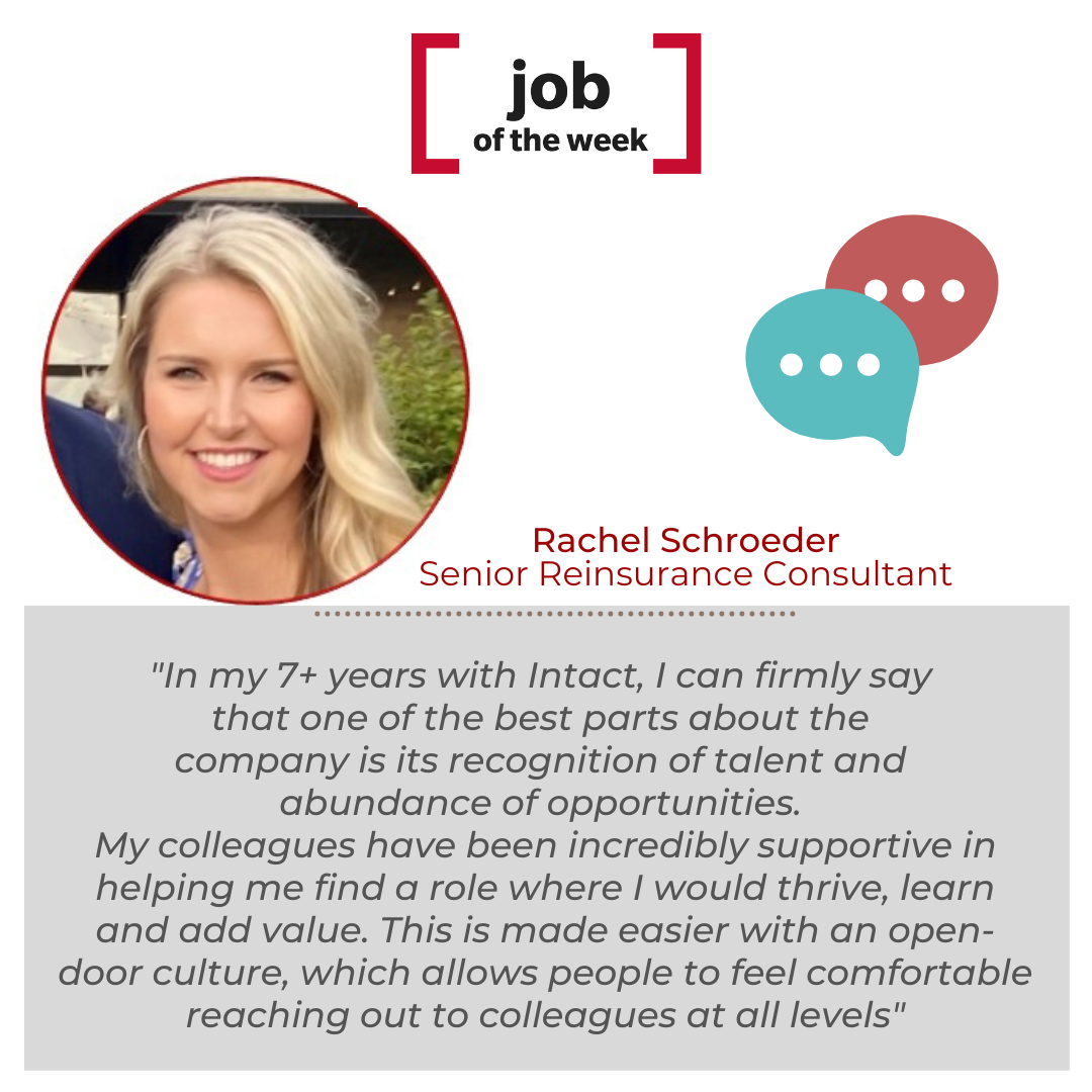 Meet Rachel Schroeder, Senior Reinsurance Consultant at Intact | The ...